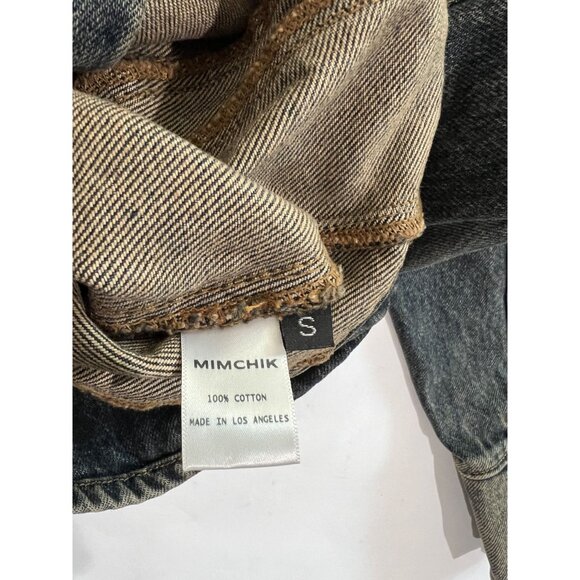 Mimchik | Jackets & Coats | Mimchik Denim Moto Jacket In Og Wash | Poshmark